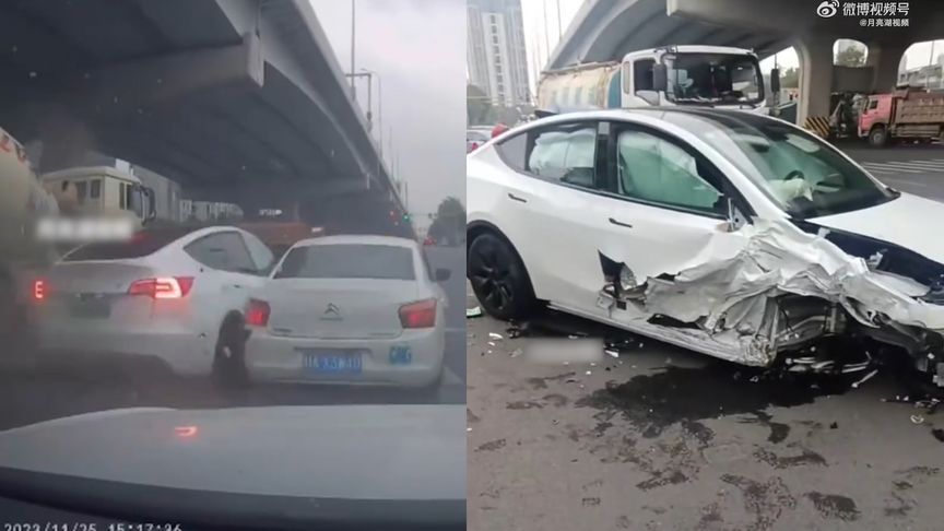 刹车灯亮却未减速?特斯拉回应连撞11车事故:制动系统管路受损