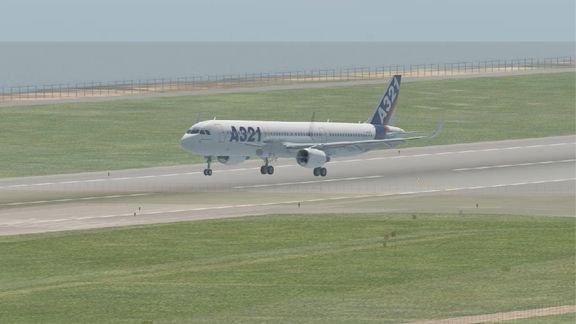 模拟飞行:开气动最烂的机型做最骚的着陆 A321侧风着陆在巴厘岛