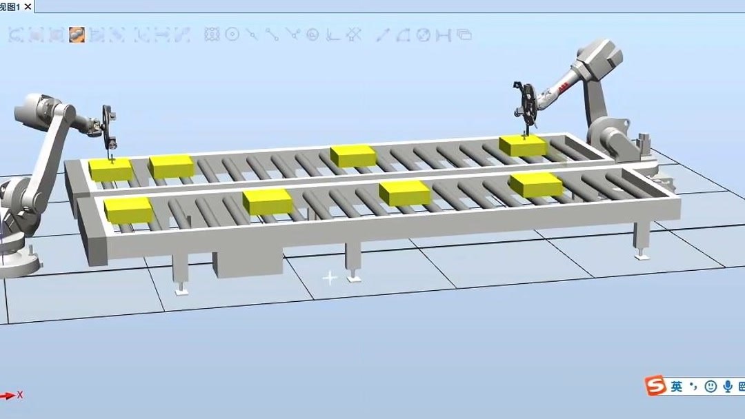 双向传送带码垛视频