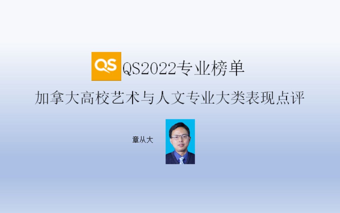 QS2022专业榜单加拿大高校艺术与人文专业大类表现点评,含多伦多大学