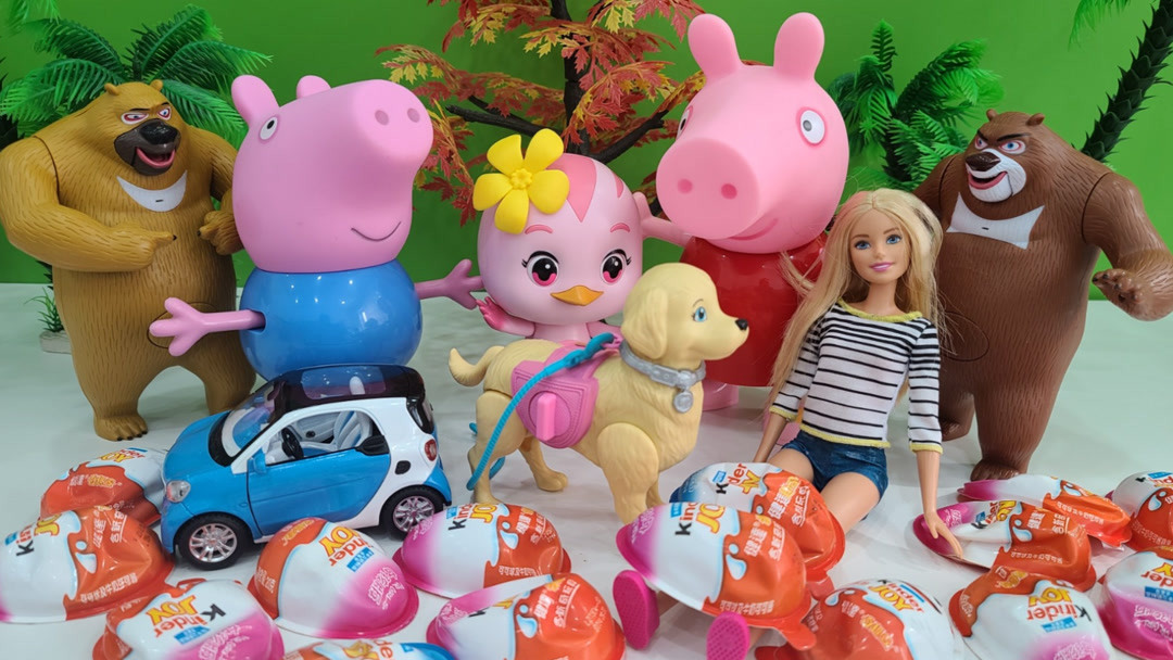 熊大熊二给朋友送新年礼物