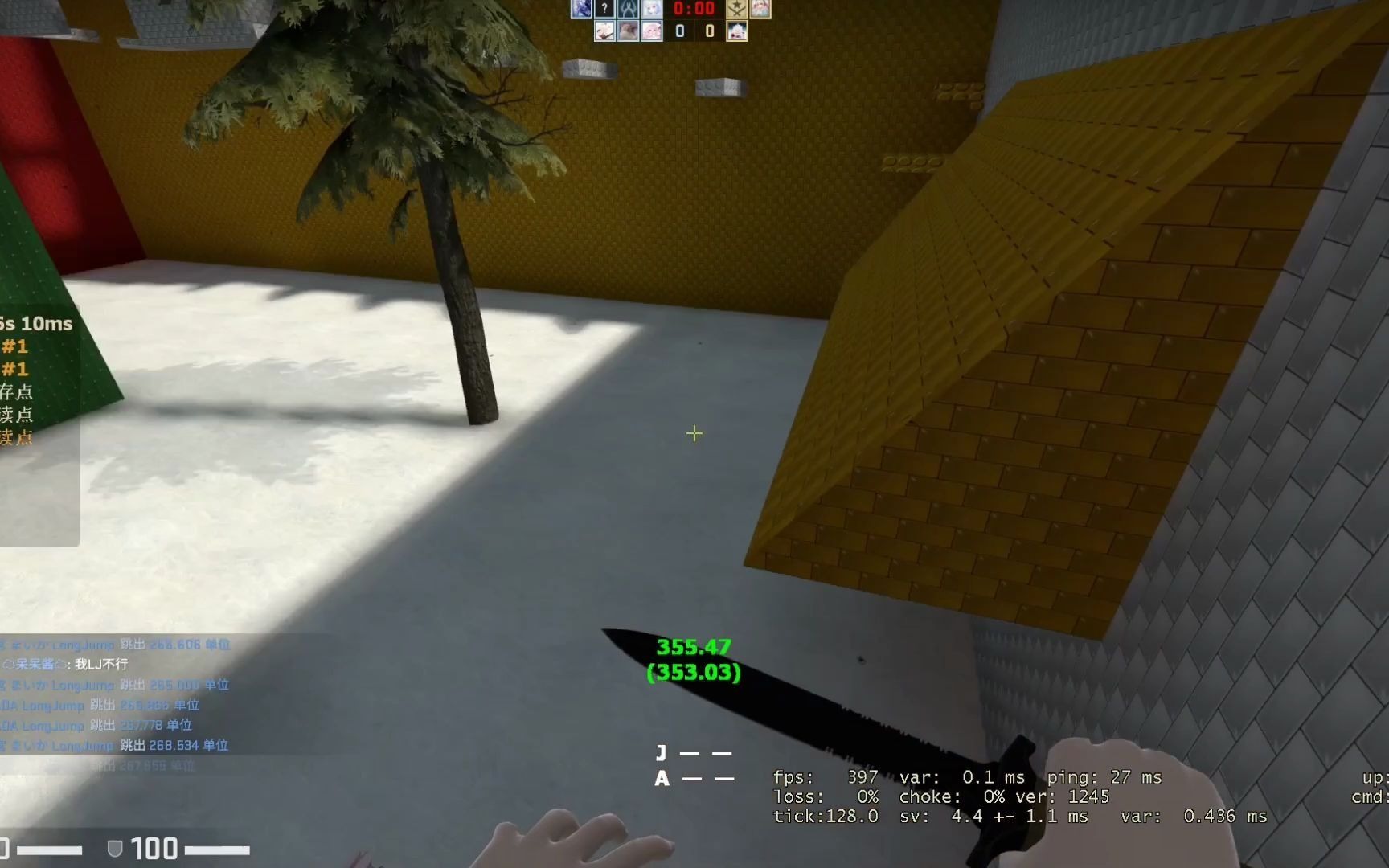 在CSGOKZ服边打字边刷记录算什么水平?