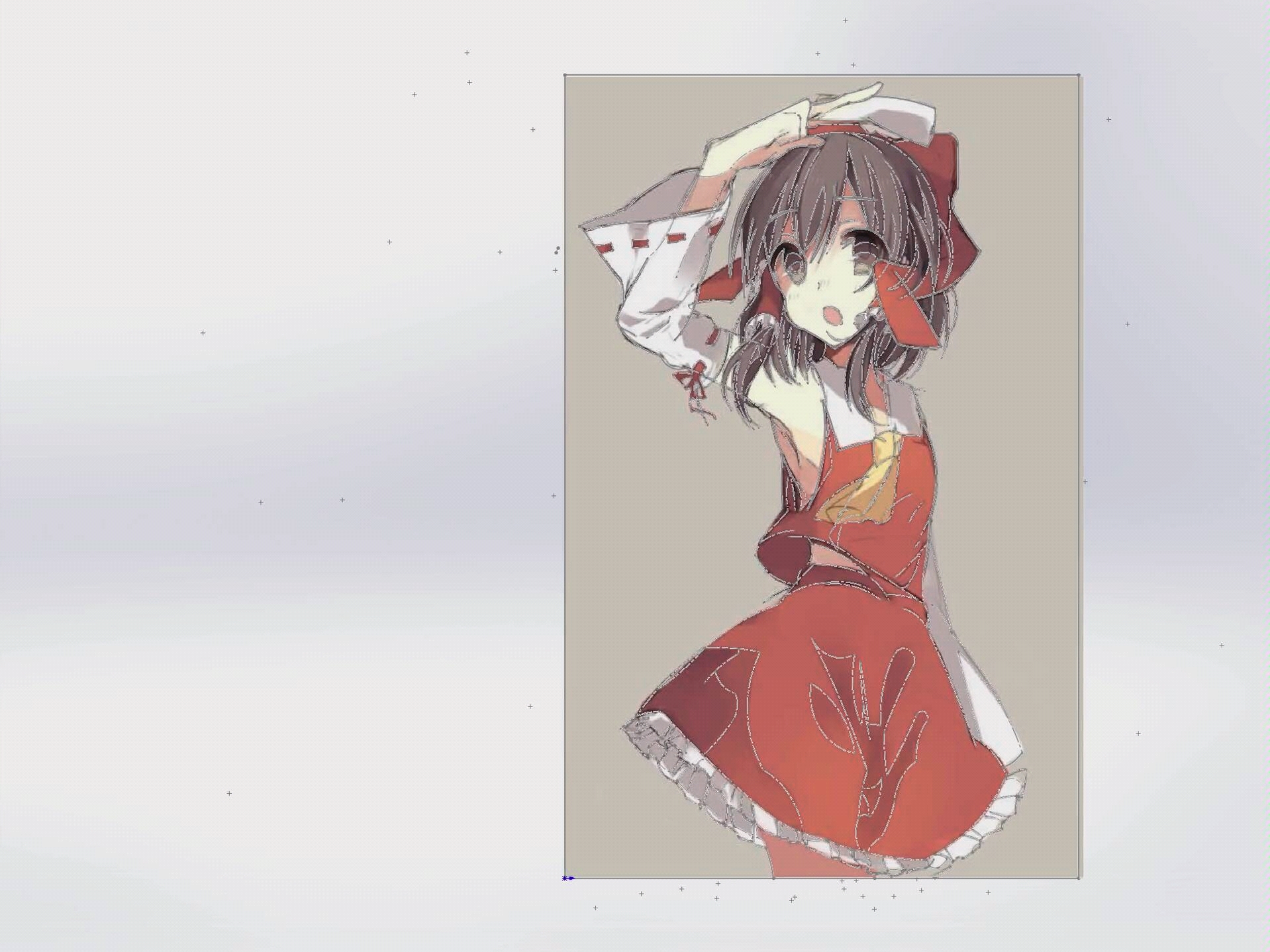 SolidWorks描画博丽灵梦,运用SolidWorks运动算例简单制作