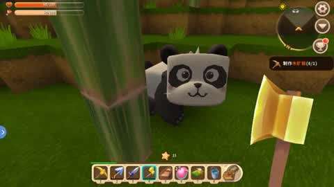 迷你世界:遇见非常可爱的小熊猫,我想把它带回家有什么方法呢