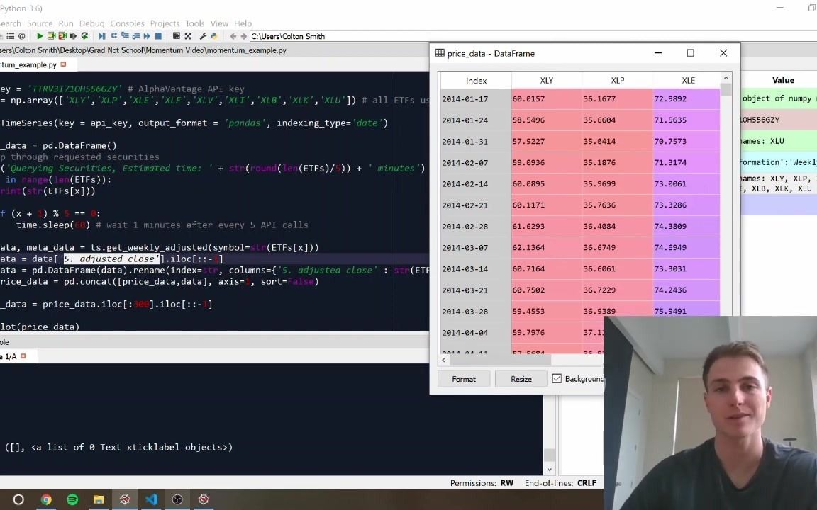 用Python 构建一个股票横截面动量 量化交易策略
