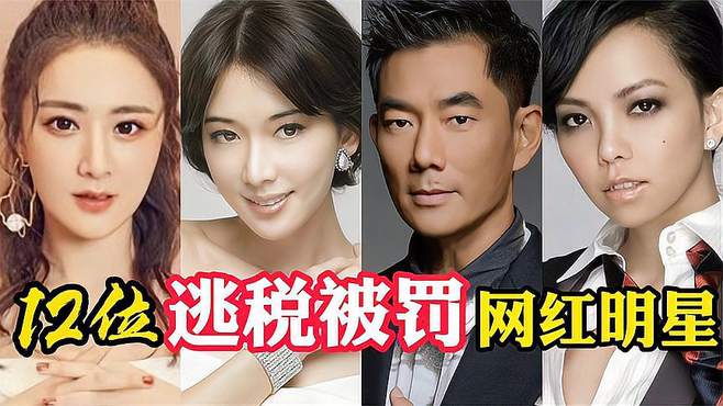 12位逃税被罚明星网红,有身败名裂,薇娅被罚超13亿!