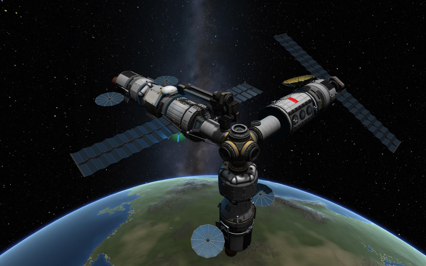 【KSP】原版问天实验舱发射对接机械臂转位