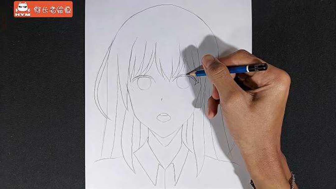 画一个可爱卡通动漫女孩子头像教程!