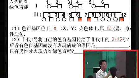 伴性遗传(广东名师视频专辑)