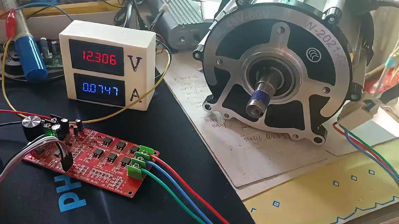 用12V电压驱动48V电动车电机做到无抖动?