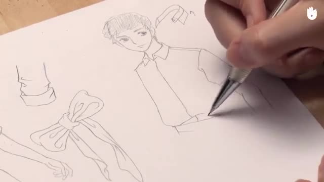 sikana手把手教你画漫画:日系校服男孩