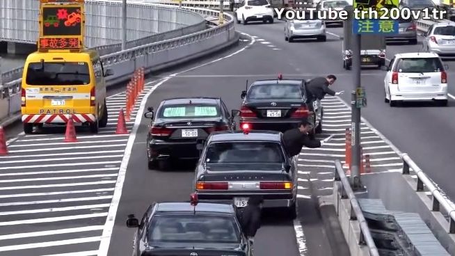 各国首脑车队最服气的还数日本首相车队