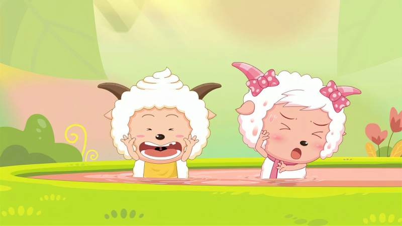 喜羊羊:懒羊羊真过分,水溅到美羊羊身上,美羊羊都无奈了