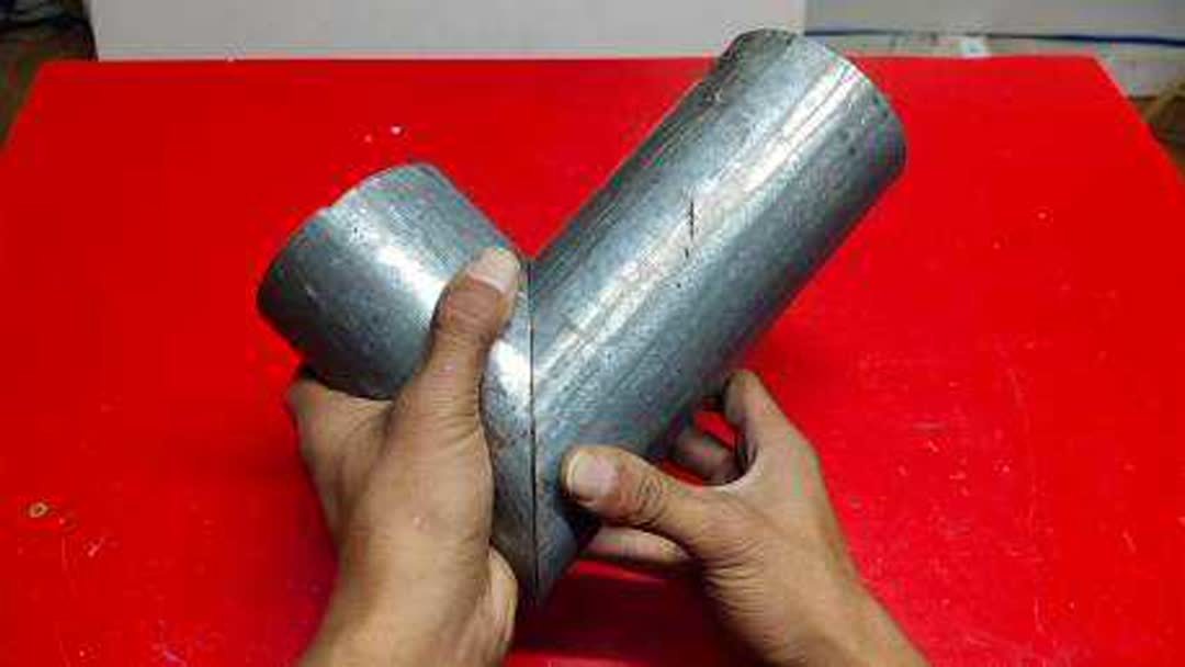 圆管如何切45度角,这种方法简单实用,新手一看就懂