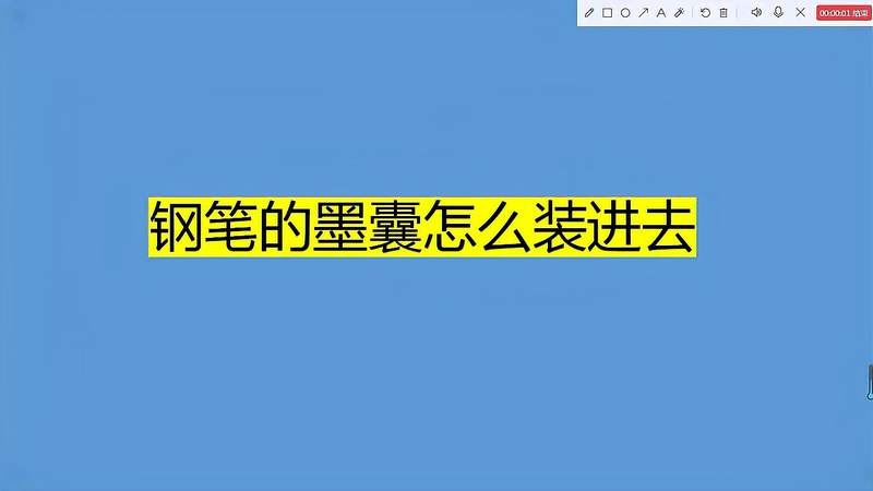 钢笔的墨囊怎么装进去