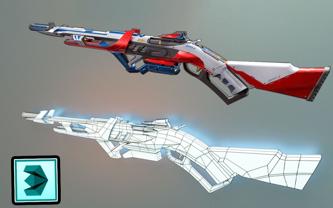 【3dmax建模】新手向枪械模型建模方法分享