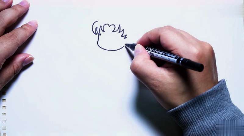 马克笔简笔画可爱人物美少女,喜欢画画的朋友们多看看