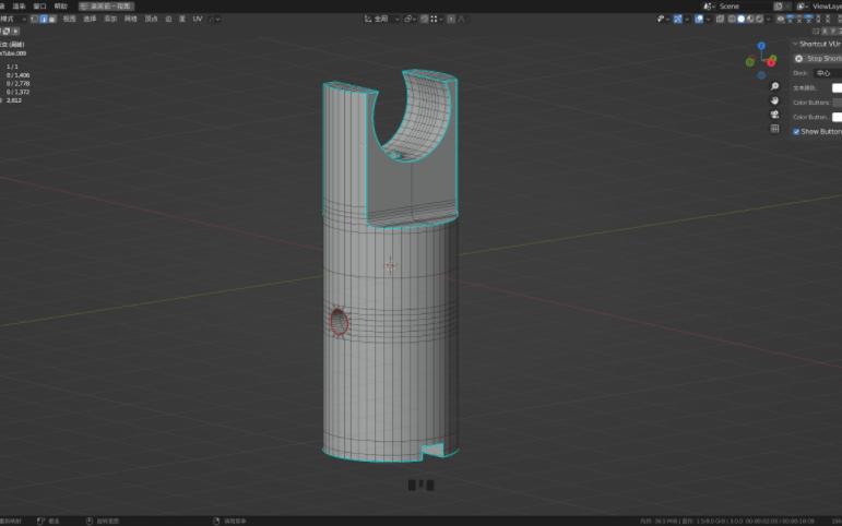 【Blender与C4d多边形建模教程】布尔基础 18 韩式倒角与适配(缩裹)