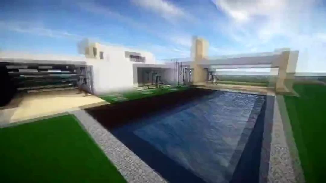 我的世界别墅教程 建筑展示现代别墅内饰设计交流02【MaxKim】