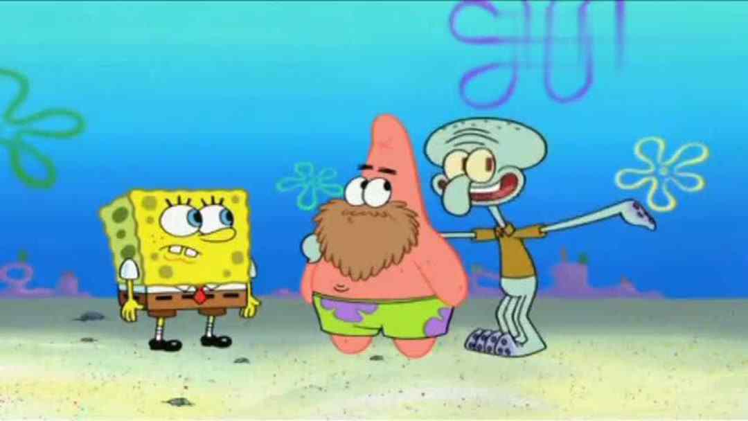 海绵宝宝:派大星这是什么情况啊?竟然都长胡子了!