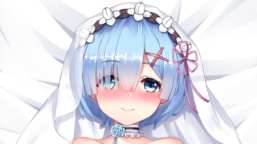 如何画蕾姆花嫁抱枕!