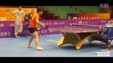 樊振东- 反手下旋弧圈球和慢动作