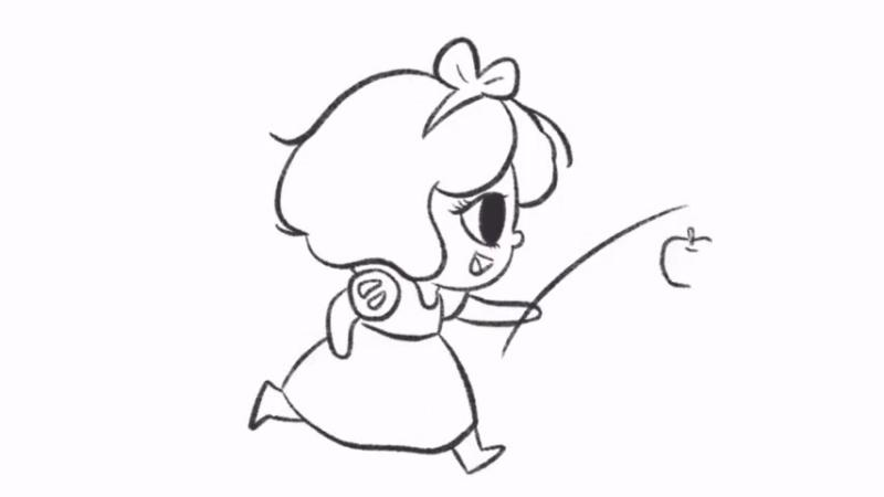 可爱的白雪公主简笔画教程,超级简单,一看就会,适合新手小白