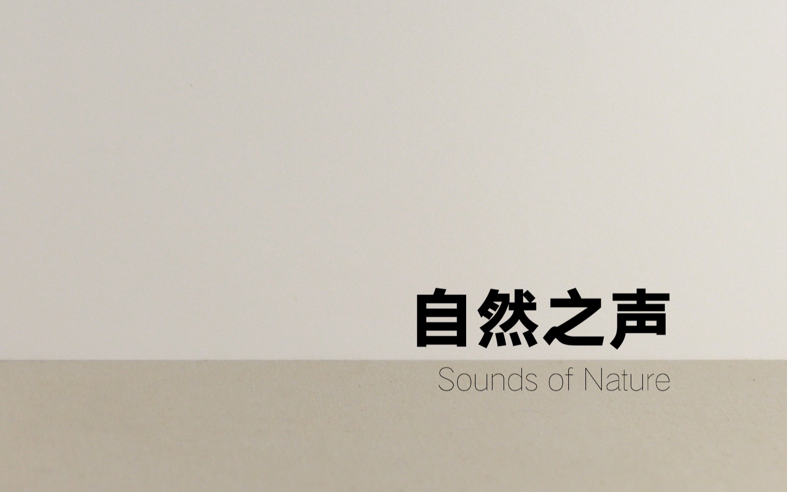 【2022中国美术学院创新设计学院小学期作业】A6 影像制作-自然之声