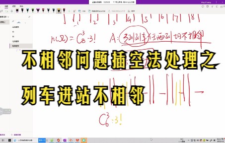 排列与组合:不相邻问题插空法处理之》列车进站不相邻