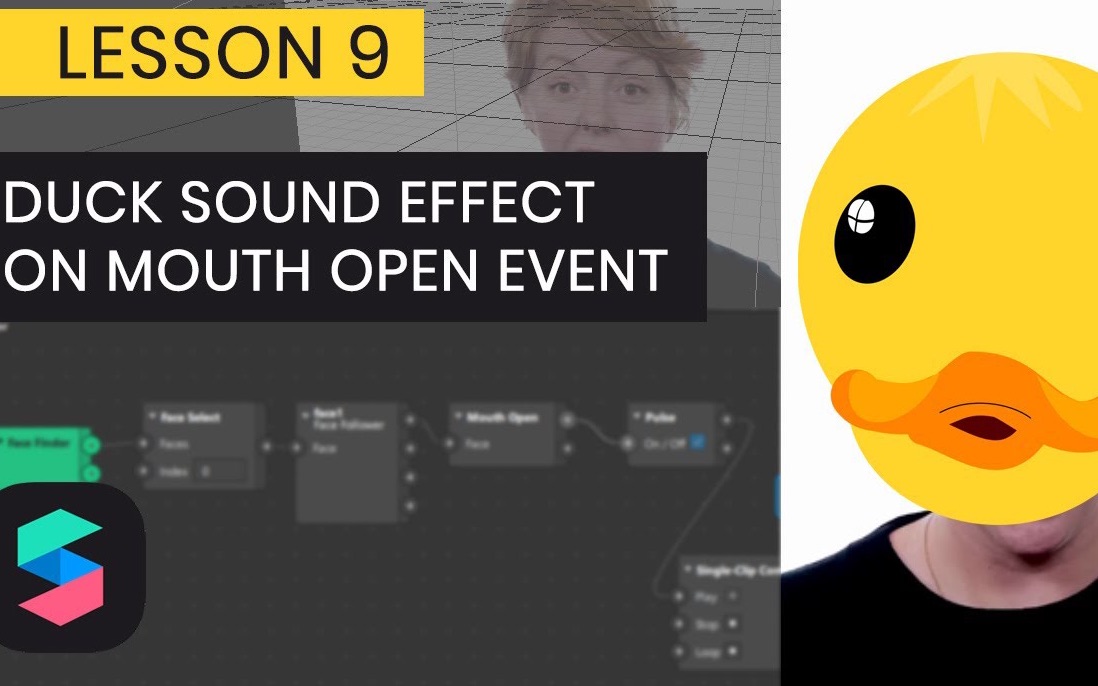 Spark AR教程9:如何使用Patch Editor在张开嘴上播放音效
