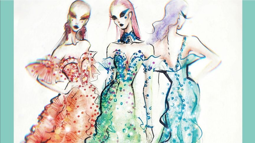 【手绘】服装设计稿 \海妖主题