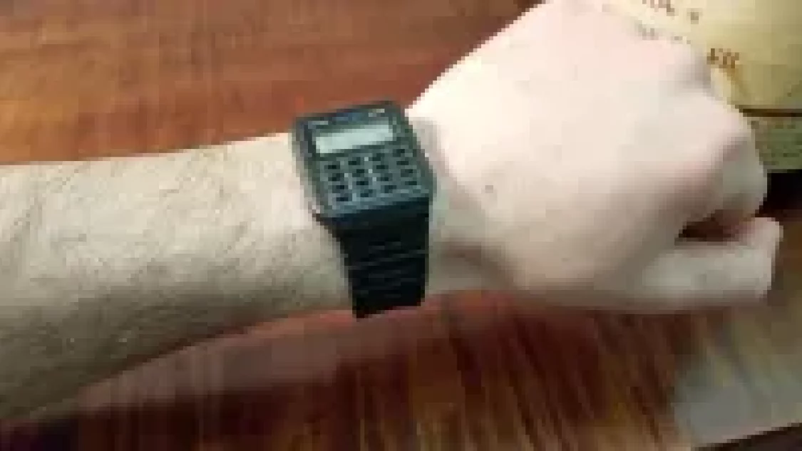 代购Casio CA53WCASIO老白款计算器手錶男女闹钟计时多功能手錶