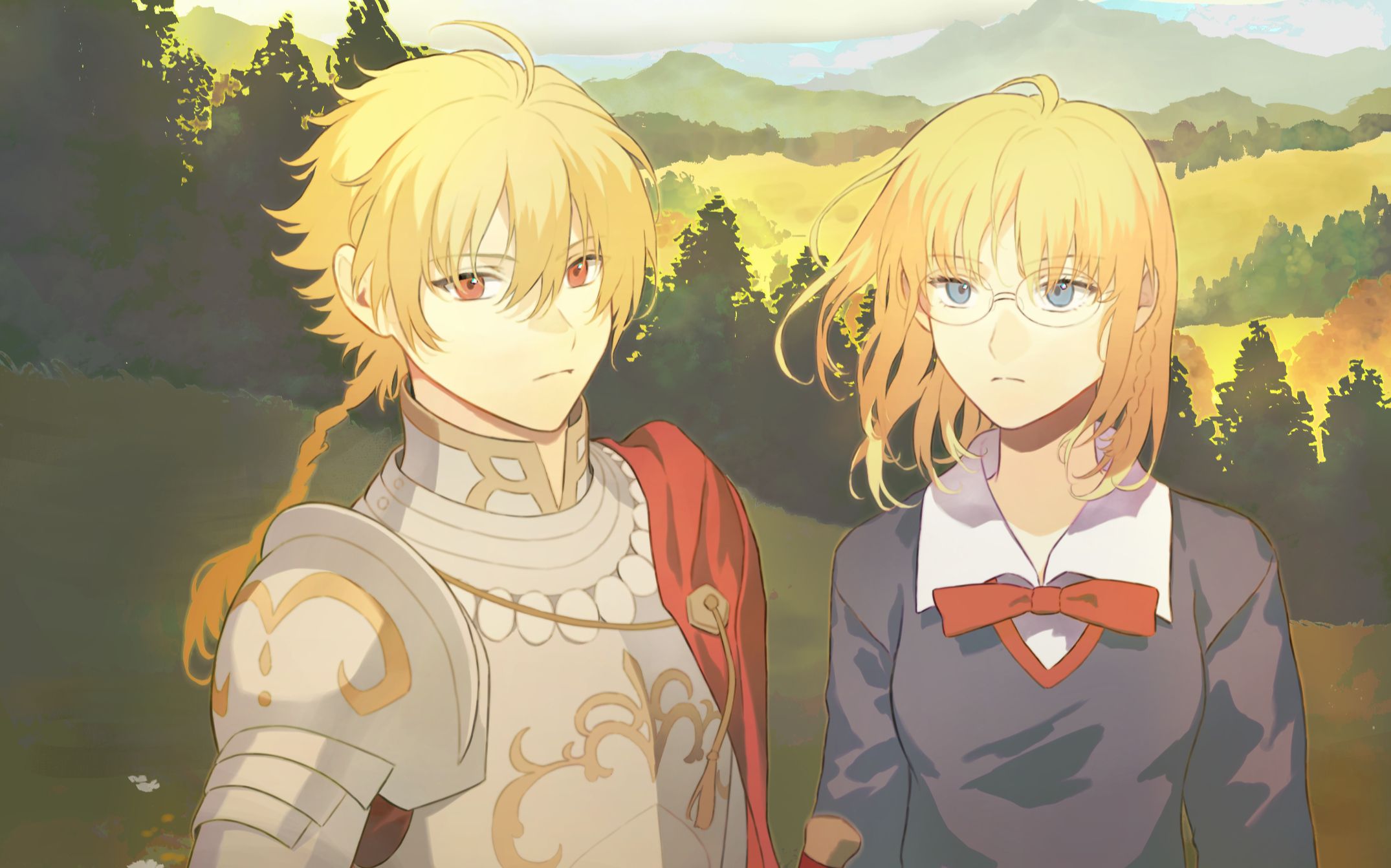 【CSP】是理查和绫香~画完才发现忘记给理查画三撮红毛了(滑跪