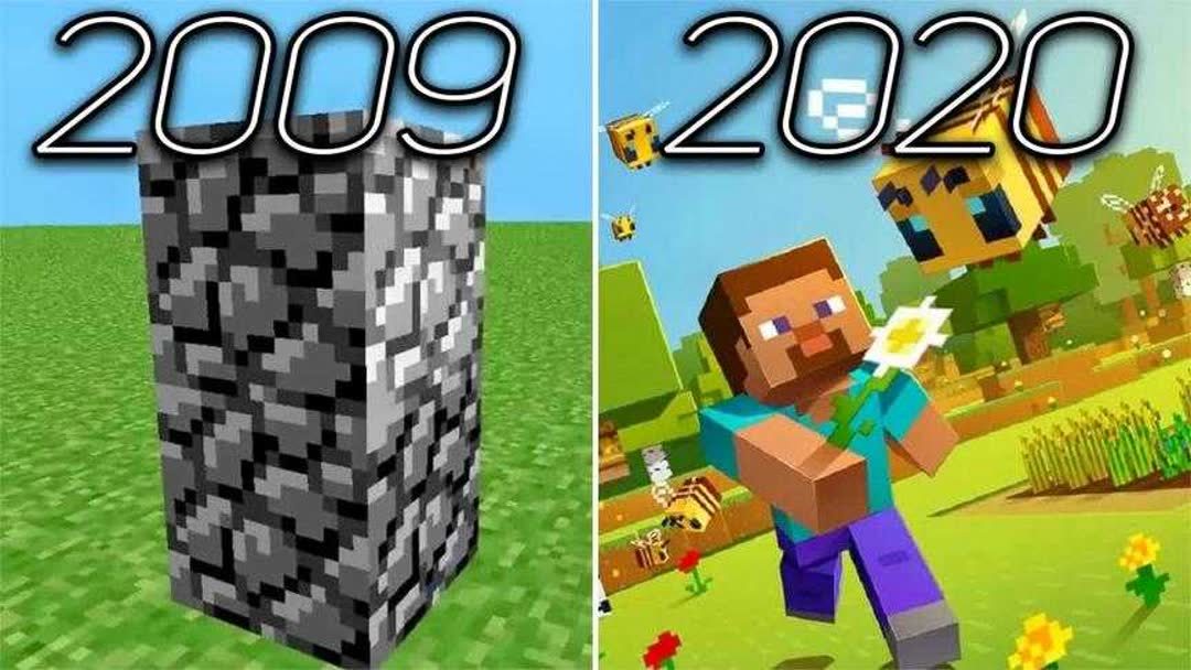 我的世界游戏进化史!2009-2020