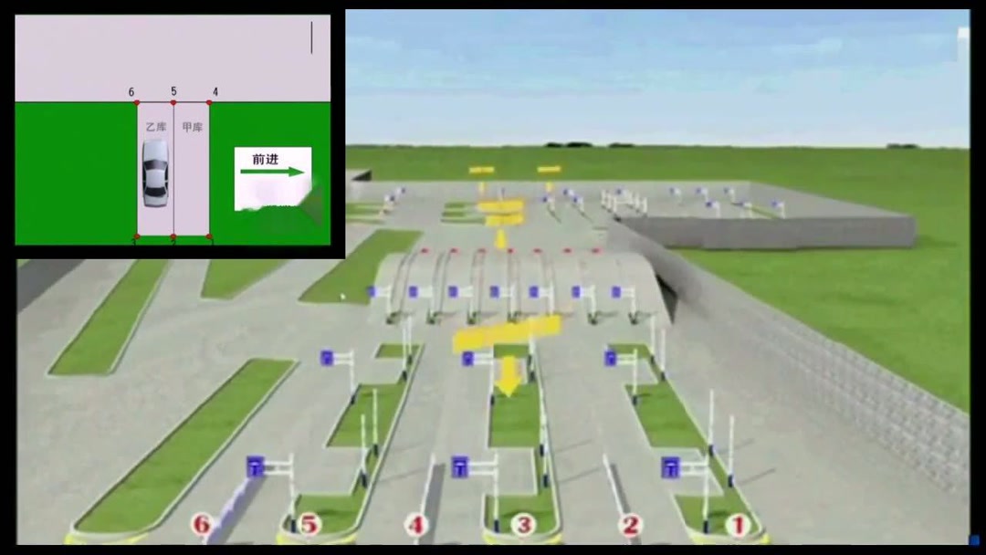 场地68倒车移位_学车视频
