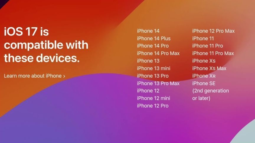 iOS 17、iPadOS 17、MacOS 14等苹果新系统的适配升级.