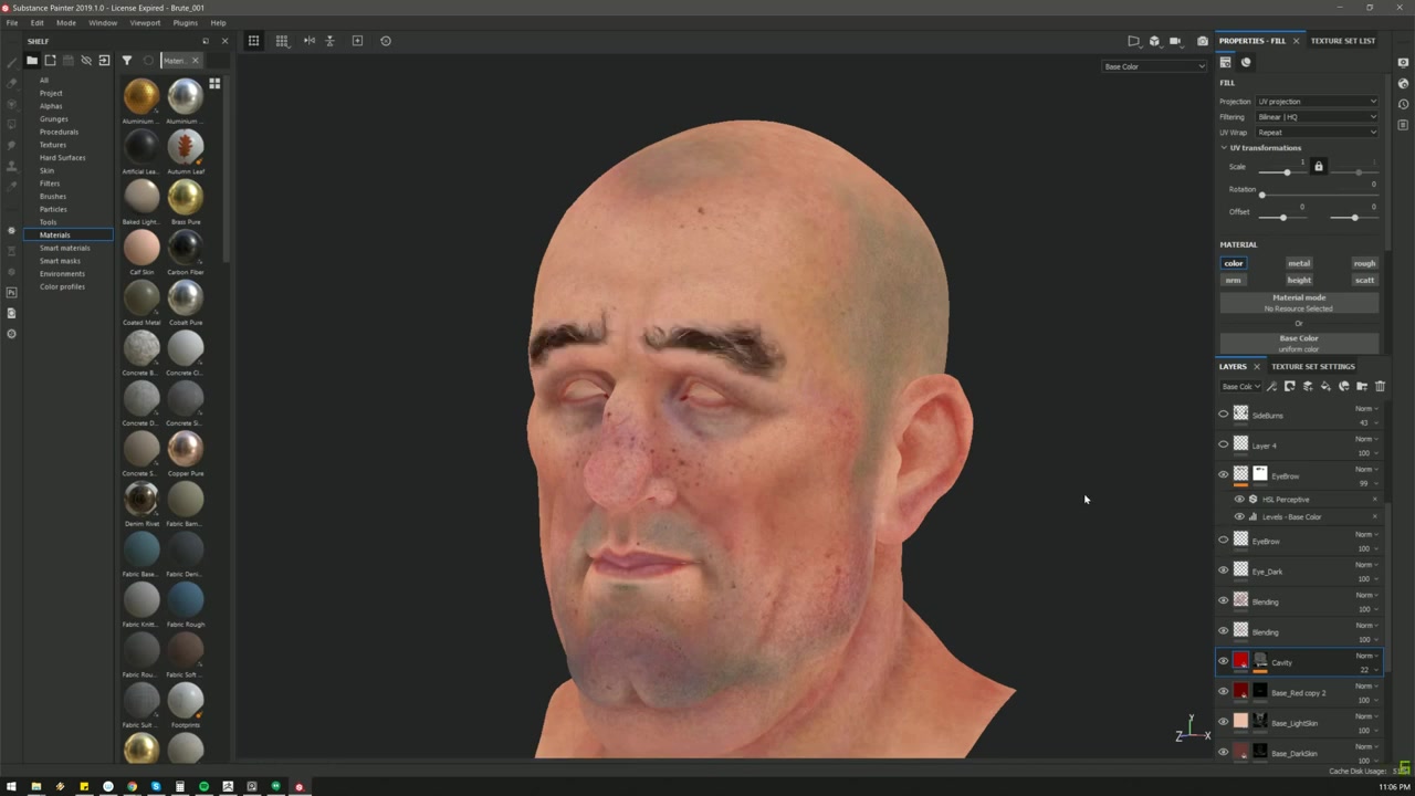 皮肤图层结构参考