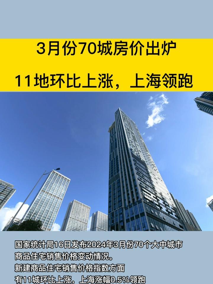 ...局4月16日发布2024年3月份70个大中城市商品住宅销售价格变动...