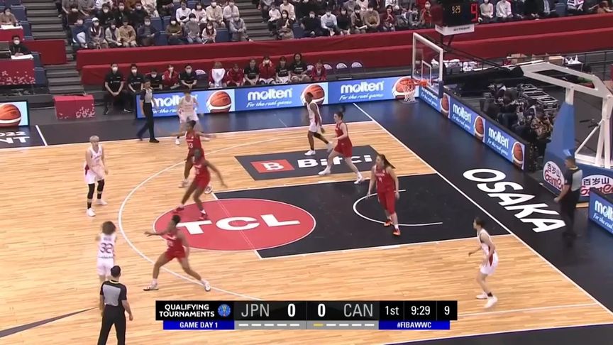 2022篮球世界杯预选赛日本vs加拿大比赛集锦日本女篮加时赢下比赛