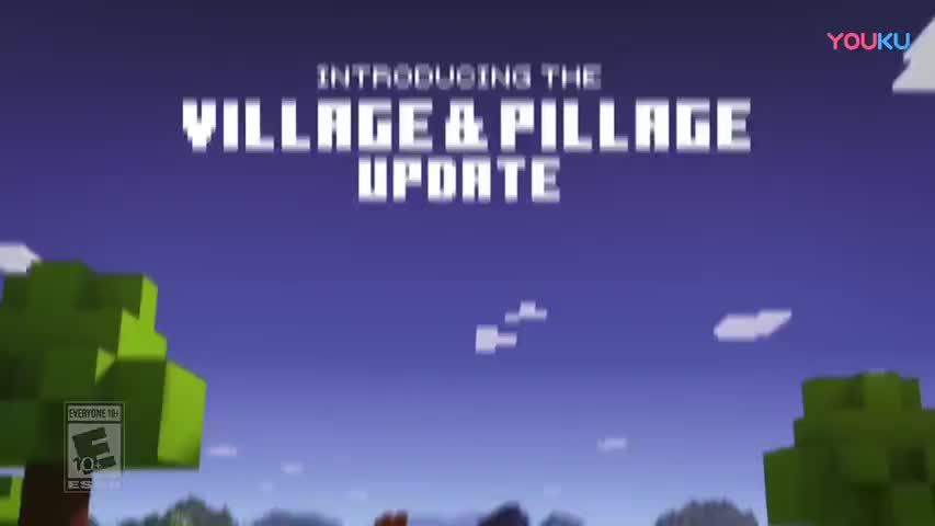 《我的世界》更新内容宣传片:主角大战掠夺者守卫村庄