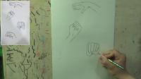 动漫系列课程:动漫人物局部画法 第3集 手