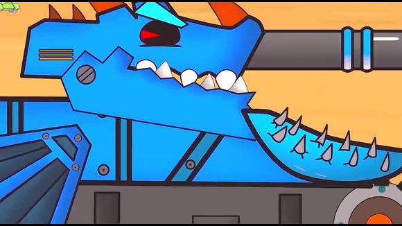 外国经典动画:龙系坦克大战毒液蜘蛛!