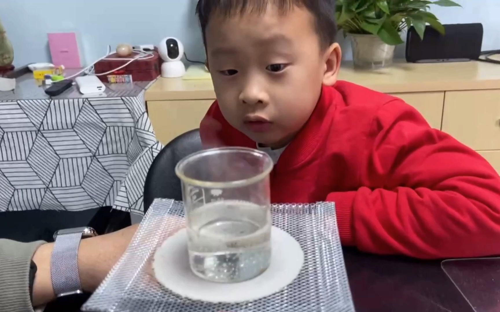 科学小实验:燃烧镁条、水的沸腾、熄灭酒精灯
