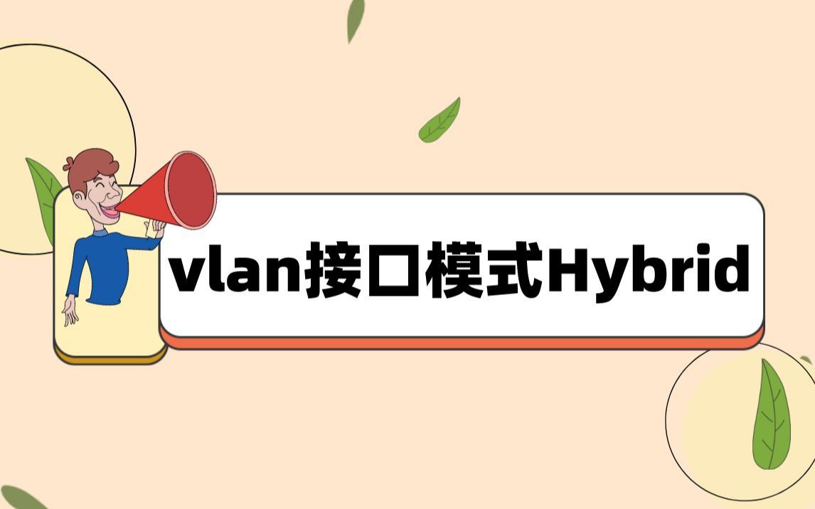 【技术专题】vlan接口模式Hybrid
