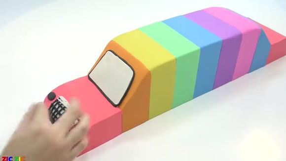 亲子益智:跟着一起用橡皮泥制作豪华大轿车