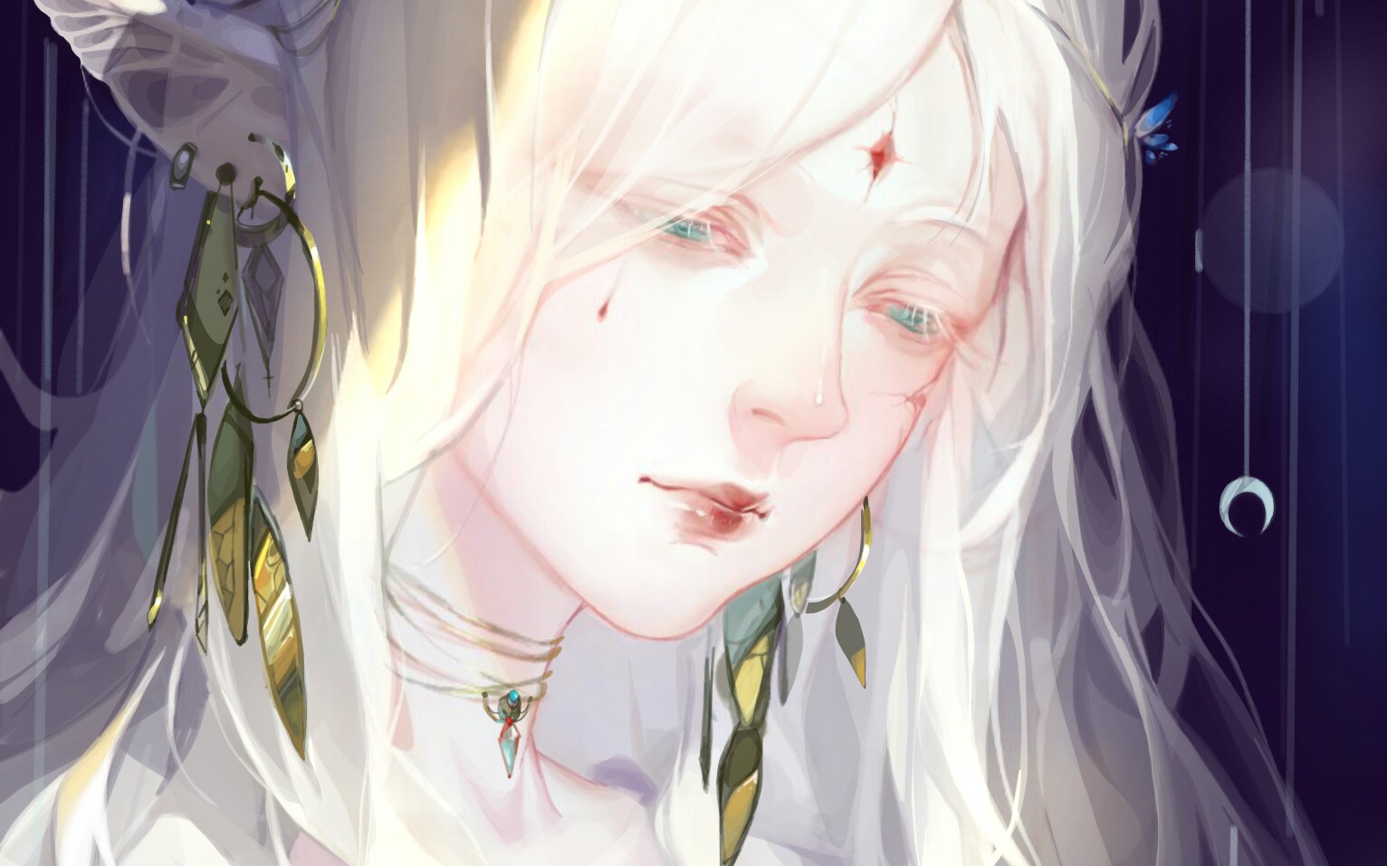 【厚涂】画个白头发