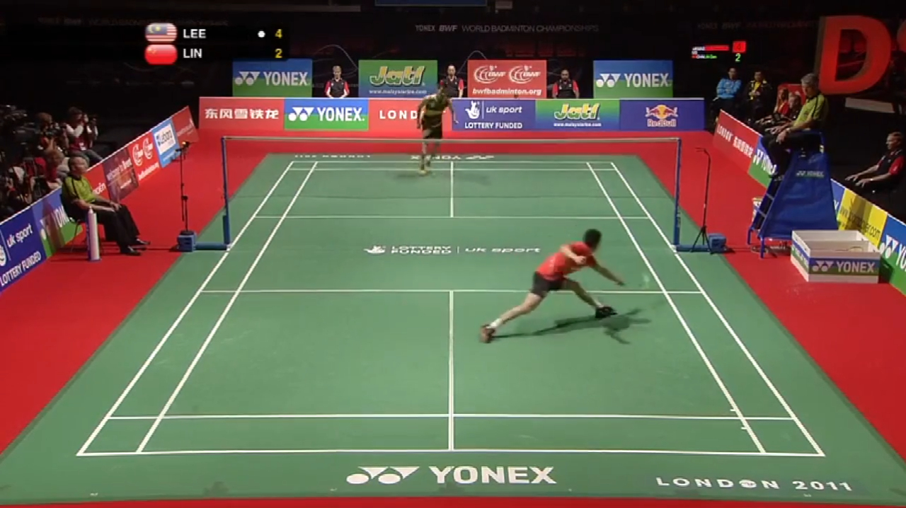 羽毛球还能这样玩,林丹vs李宗伟,这一拍看得我一愣一愣的