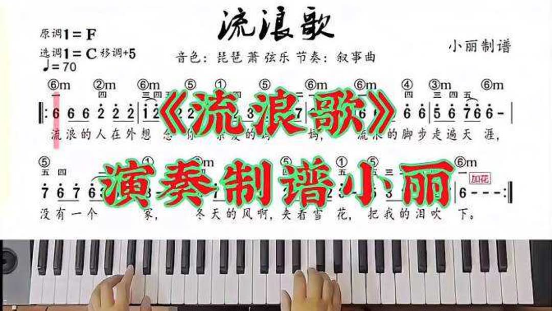 《流浪歌》演奏制谱小丽