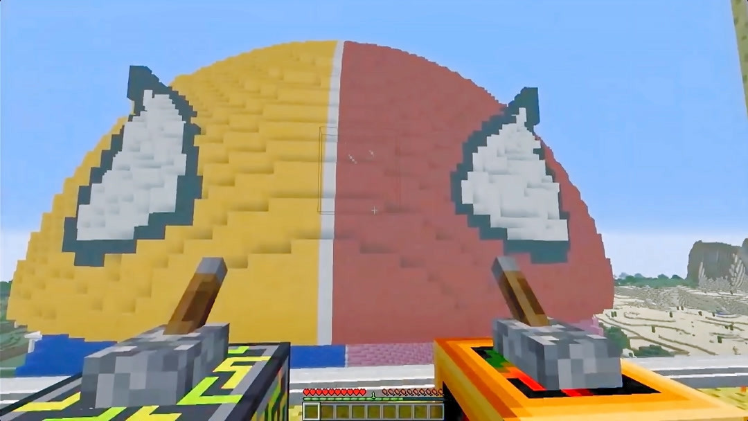 我的世界MC动画:海绵宝宝 vs 吃豆人