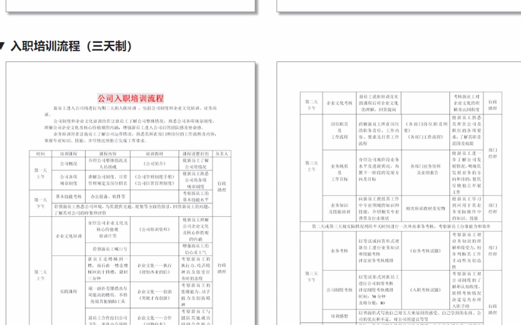 试用期管理资料集